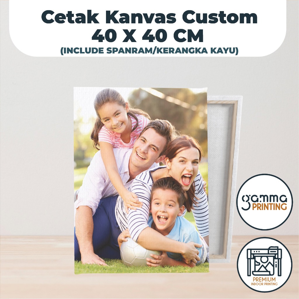 Jual Cetak Foto Kanvas 40x40 Cm / Canvas Photo Print + Spanram ( Rangka ...