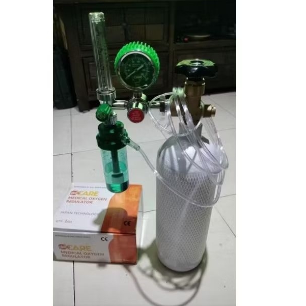 Jual Paket Tabung Oksigen Medis 0,25m3 - Tabung Oksigen Mini ...