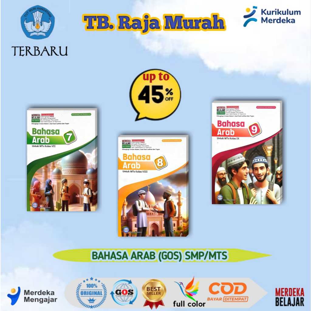 Jual Buku Siswa Pendamping BAHASA ARAB KMA 450 (GOS) KELAS 7,8,9 SMP/MTS - Kurikulum Merdeka ...
