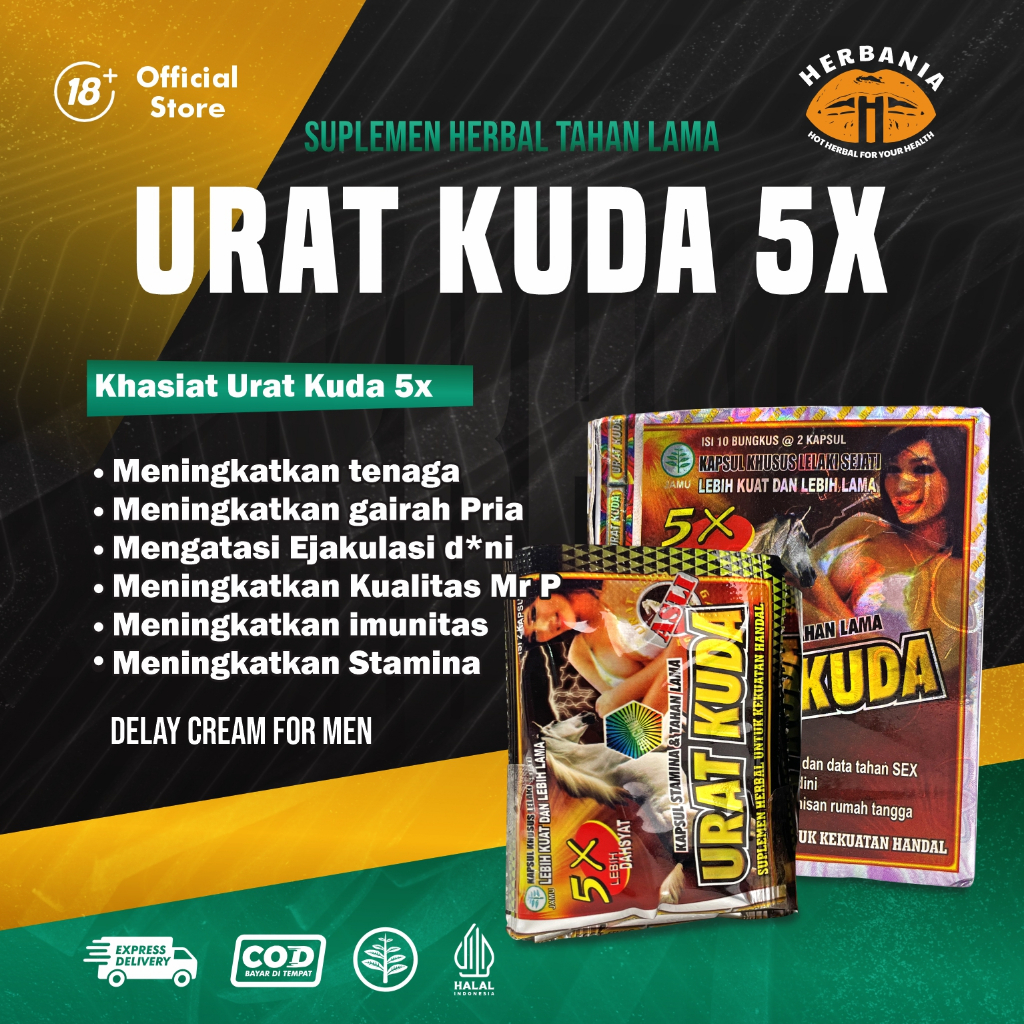 Jual URAT KUDA KAPSUL 5X LEBIH DAHSYAT ORIGINAL | KAPSUL OBAT KUAT PRIA TAHAN LAMA | Shopee ...