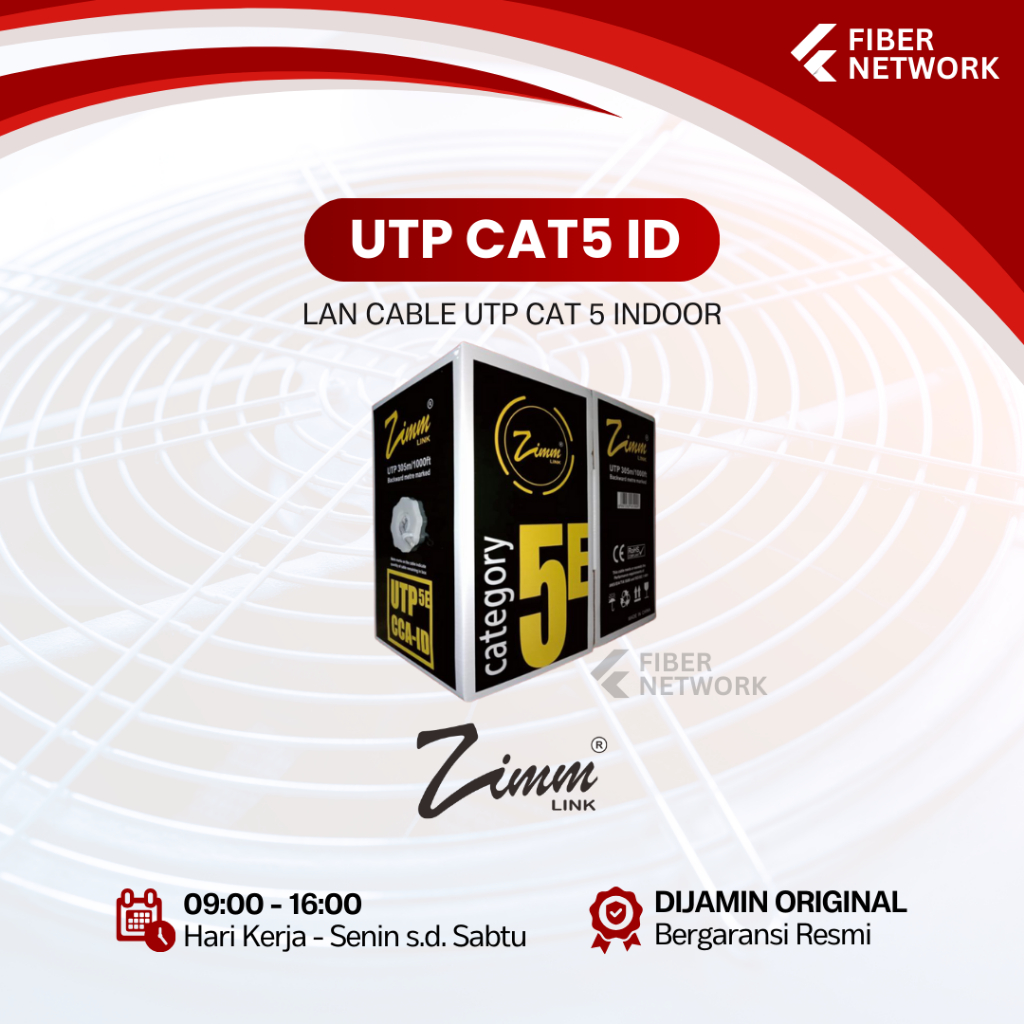 Jual ZIMMLINK KABEL LAN CCA UTP-I 5E UTP CAT 5E INDOOR ZIMM LINK CAT 5 LAN CABLE | Shopee Indonesia