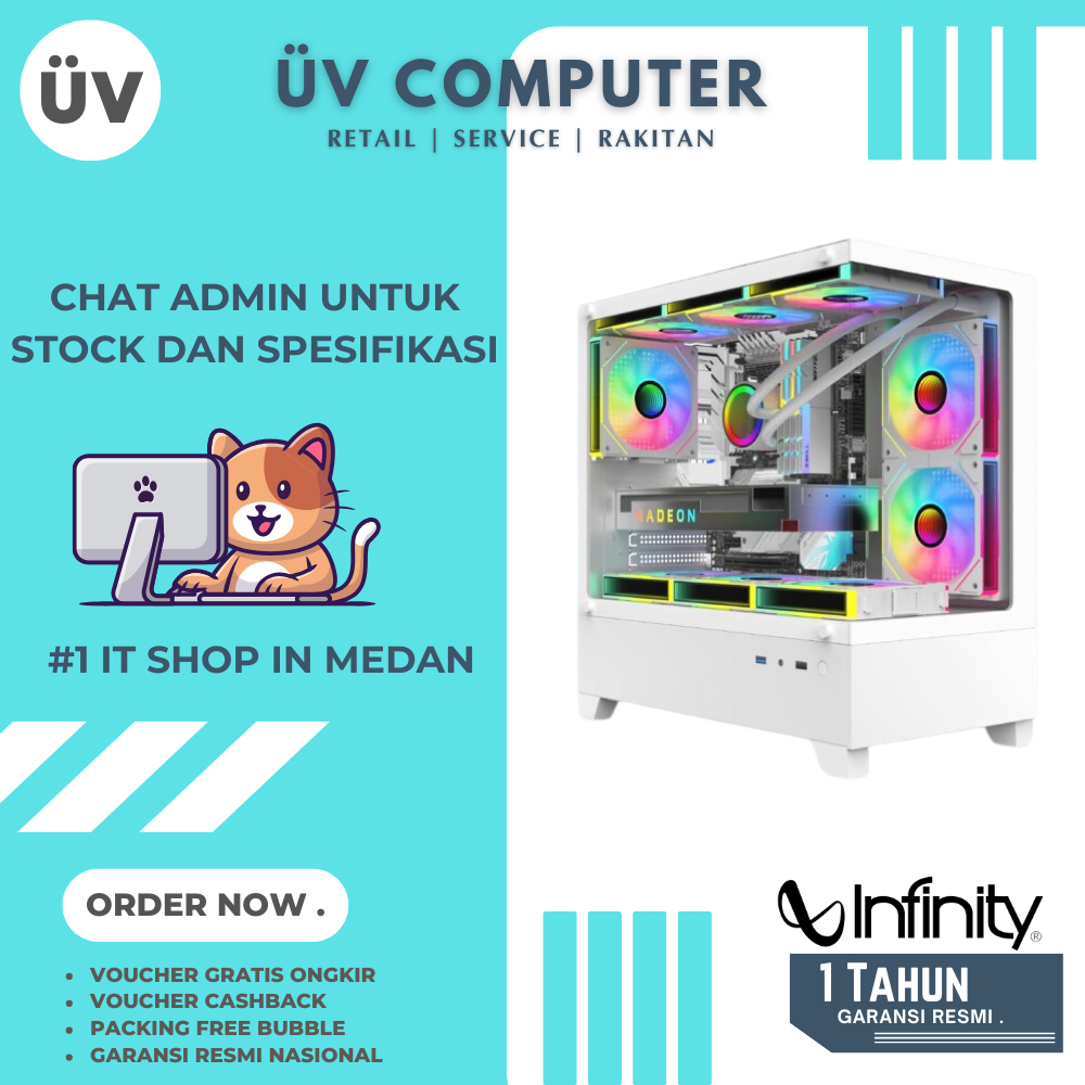Jual Casing PC Komputer Infinity Enlight FREY | Mid Tower | Micro M-ATX ...