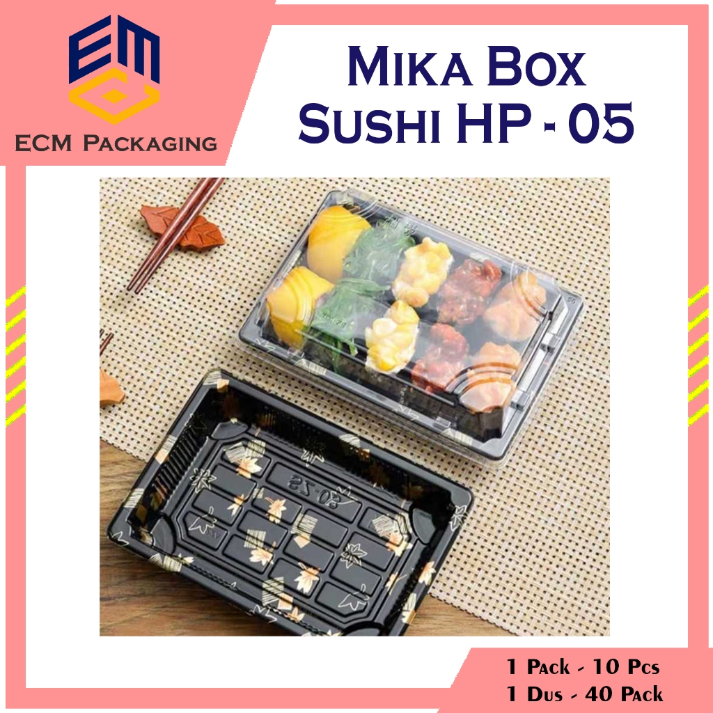 Jual MIKA BOX SUSHI HP05 10PCS | MIKA SUSHI BESAR | TRAY SUSHI HP 05 ...