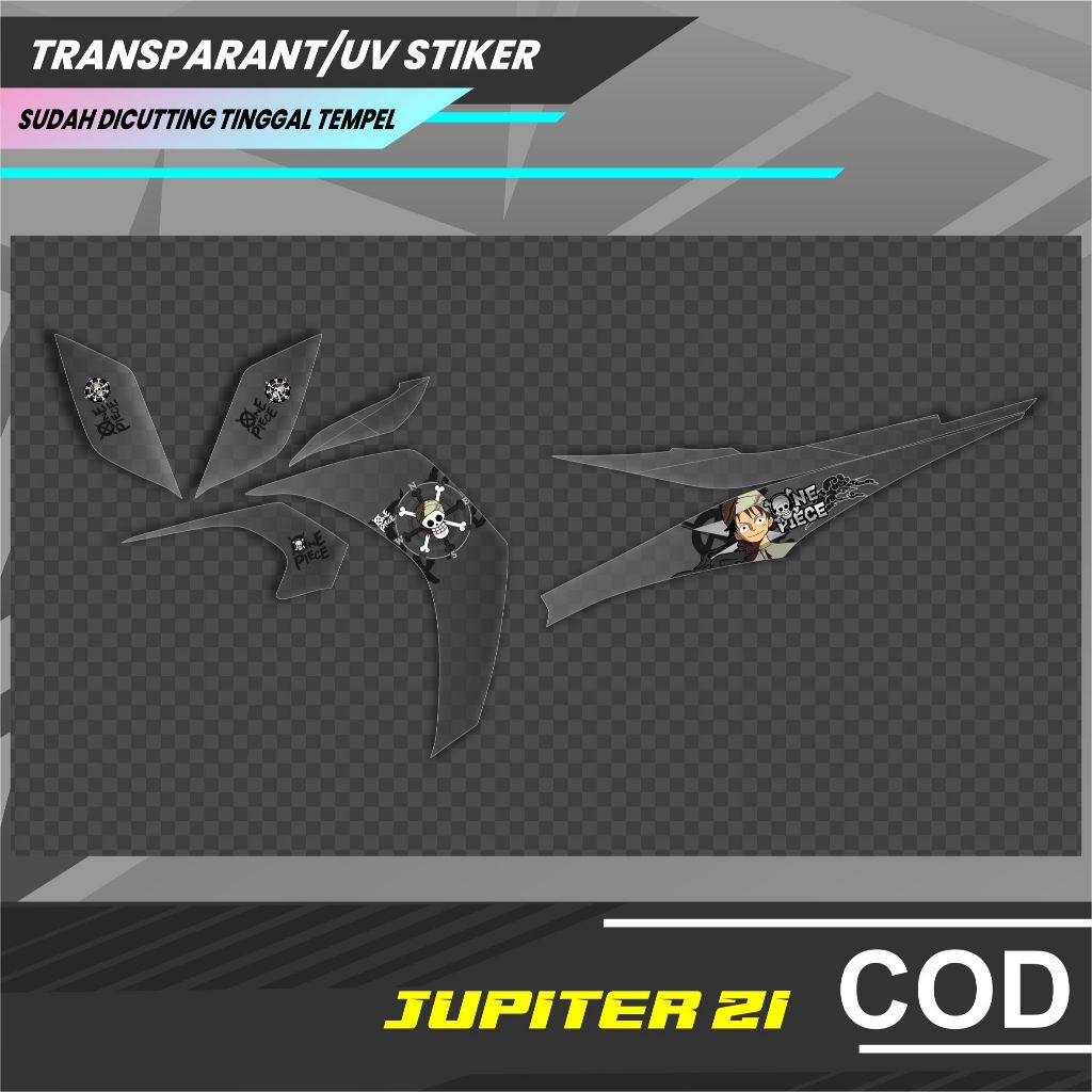 Jual STRIPING TRANSPARAN CLEAR SIMPEL YAMAHA JUPITER Z1 LUFFY ONE PIECE ...