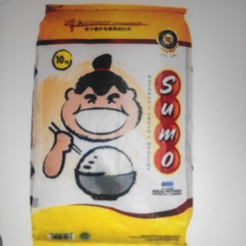 Jual beras Sumo 10 kg kemasan kuning | Shopee Indonesia
