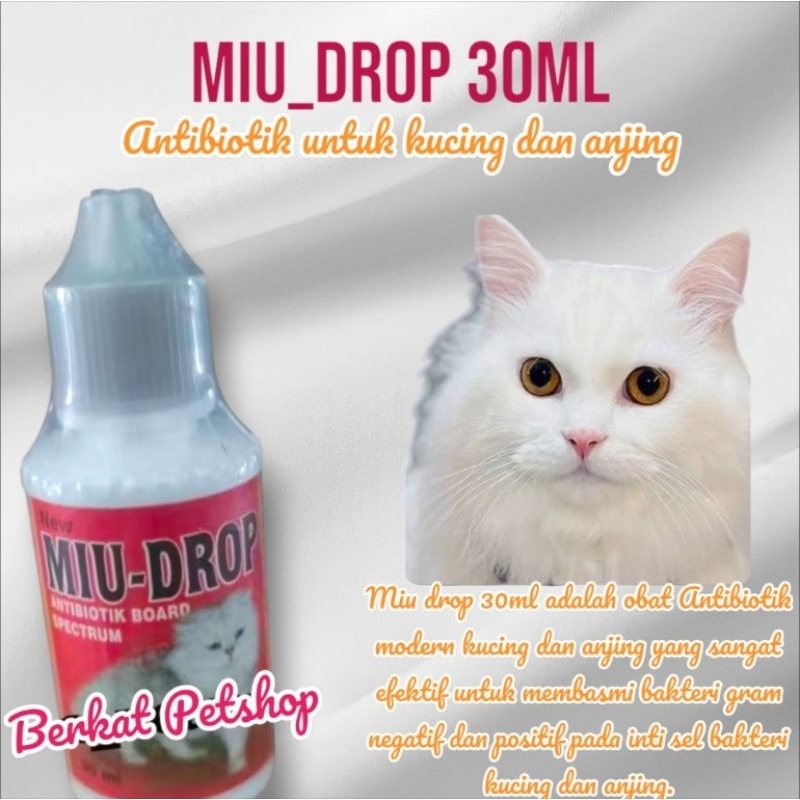 Jual Miu drop 30ml antibiotik tetes untuk kucing pencernaan pernafasan ...