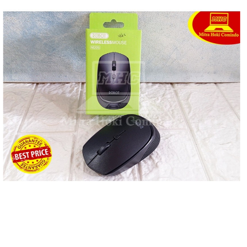 Jual Mouse Wireless Robot M205 black | Shopee Indonesia