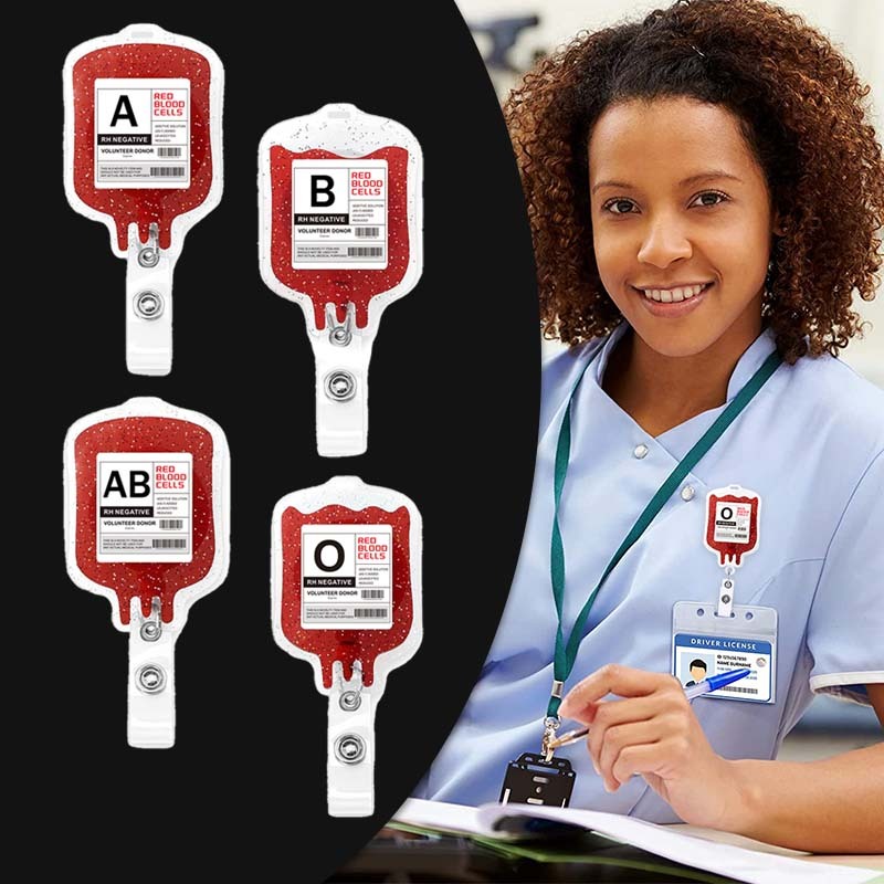Jual Gantungan Pass Id Card Blood Type Bag Id Card Clip Gantungan Nama ...