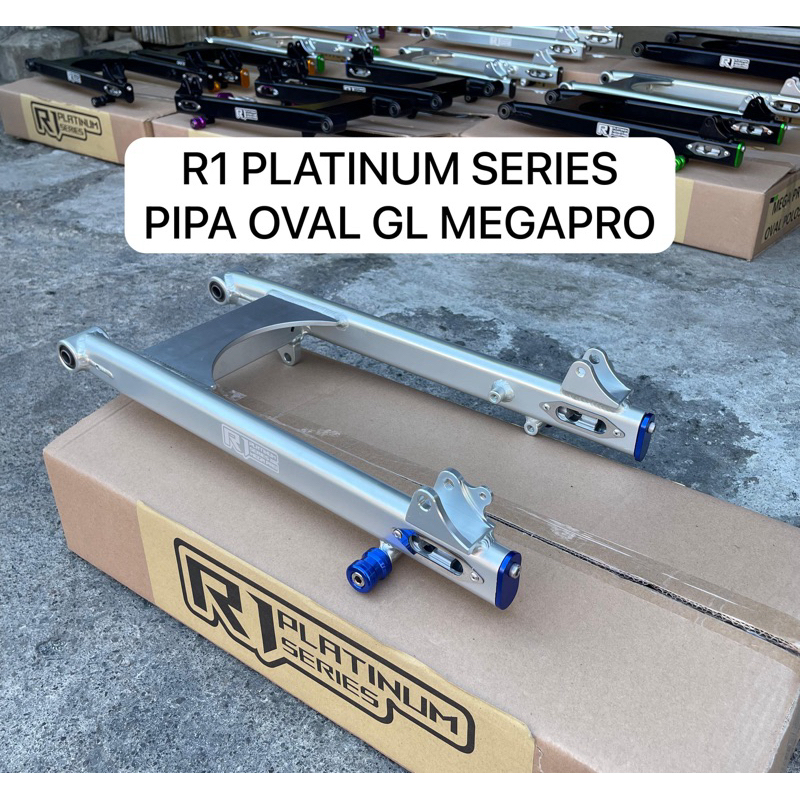 Jual SWING ARM R1 PLATINUM SERIES GEN2 GL MEGAPRO SILVER BIRU | Shopee ...