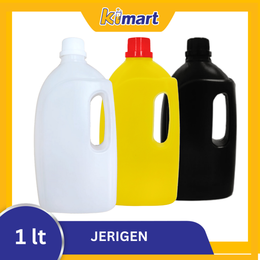 Jual JERIGEN KUNING 1L Jurigen Pegangan Samping BOTOL detergent Botol ...