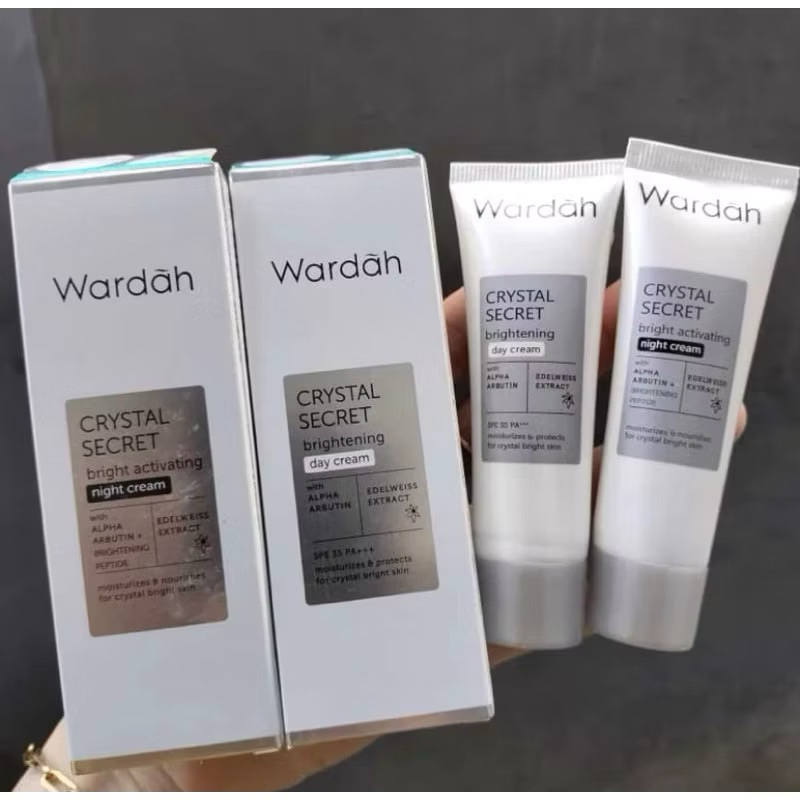 Jual Wardah white crystal secret Day Night Crem Kemasan Baru (COD ...