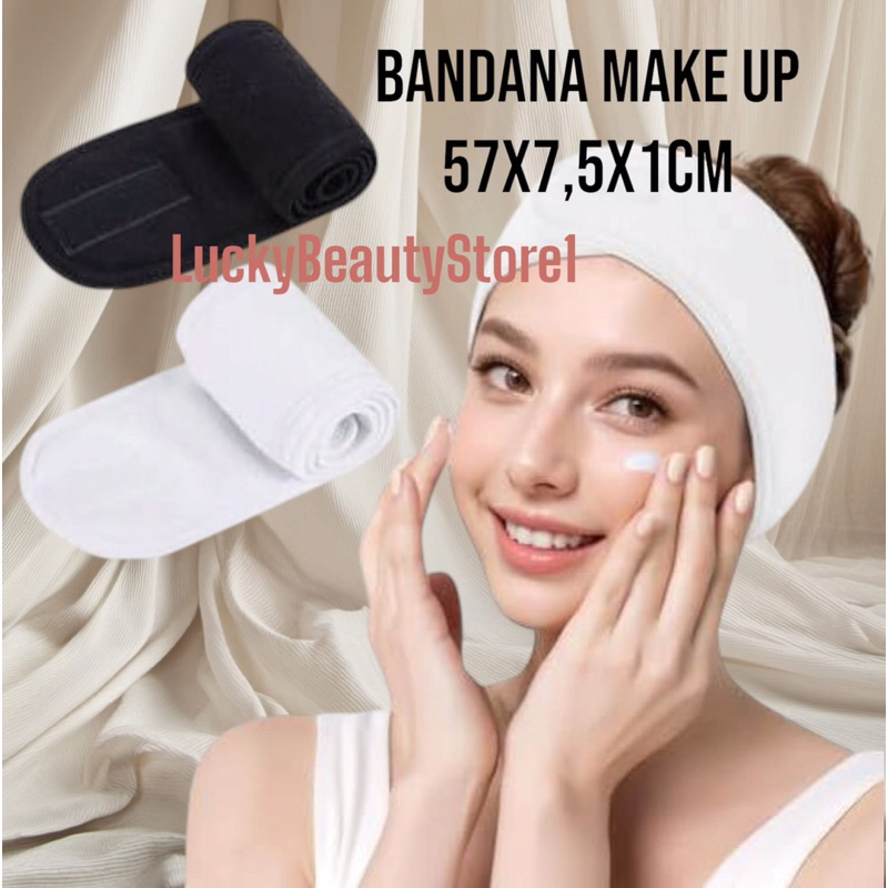 Jual bandana towel tebal hair band bando facial make up facial handuk ...
