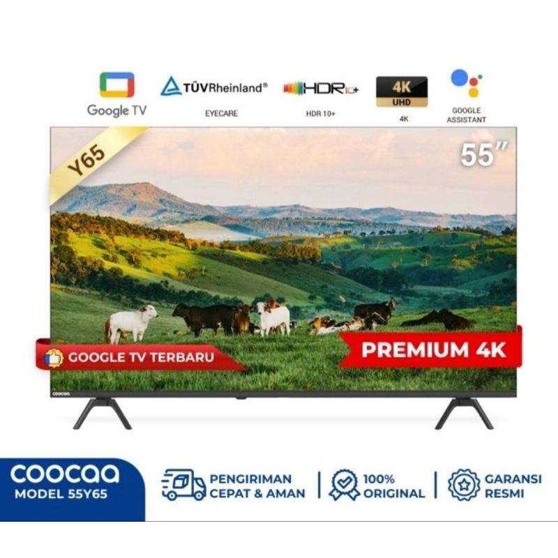 Jual COOCAA 55Y65 LED TV 55 inch Digital Smart Google Dolby Audio 4K ...