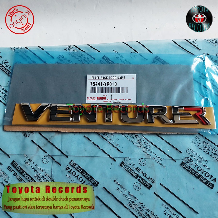 Jual Emblem Bagasi Innova Reborn Venturer Chrome Tempelan Logo Belakang ...