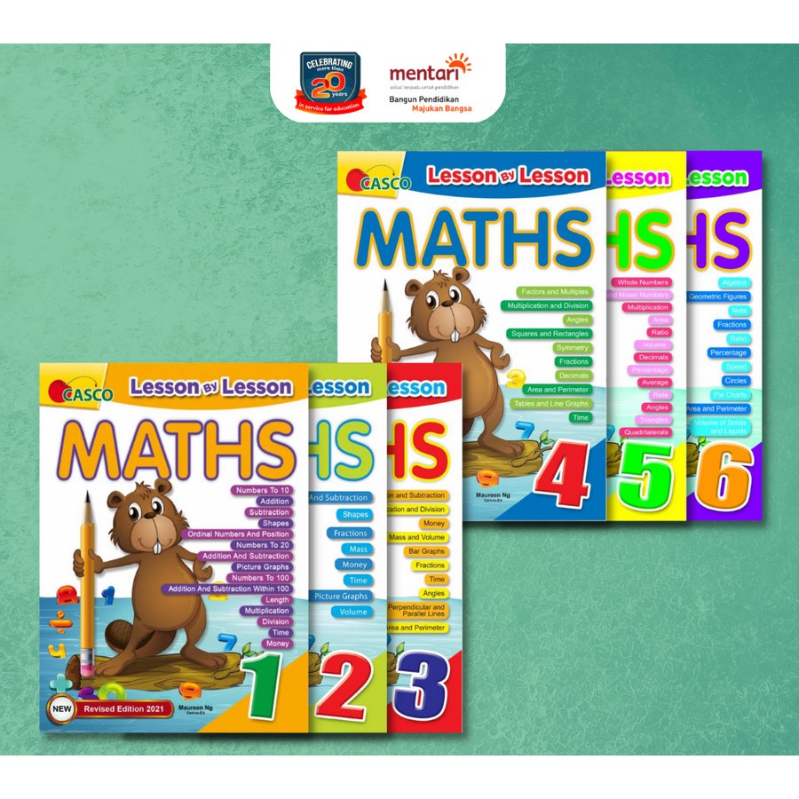 Jual Lesson by Lesson Maths Primary | Buku Latihan Tambahan Math SD ...