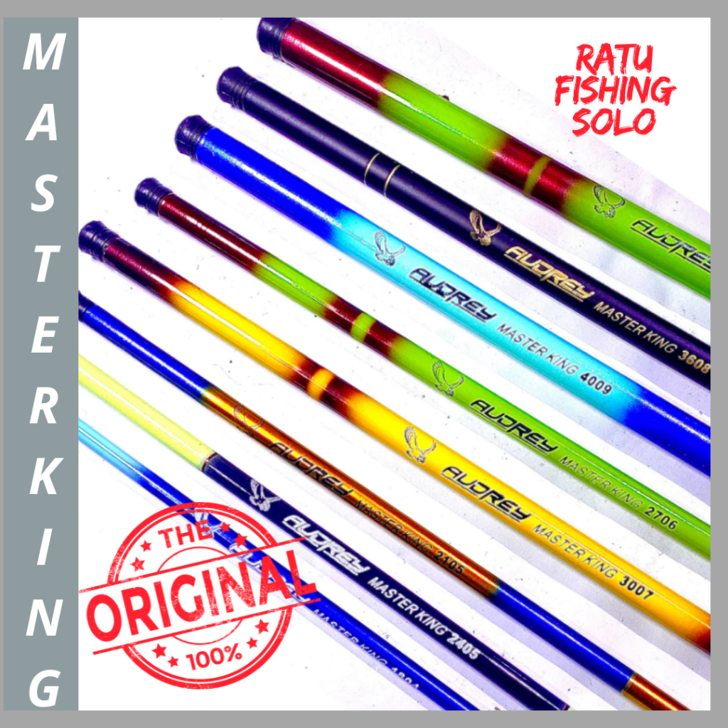 Jual joran tegek murah fiber lentur audrey masterking 180 210 240 270 300 360 400 450 cm tegek ...