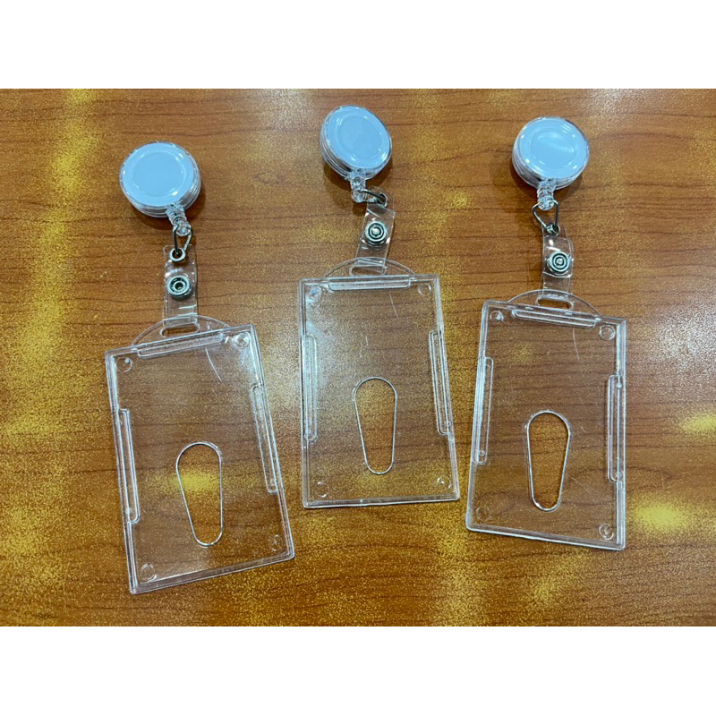 Jual Name Tag ID Card Acrylic AJP / ID Card + Yoyo / ID Card Saku ...