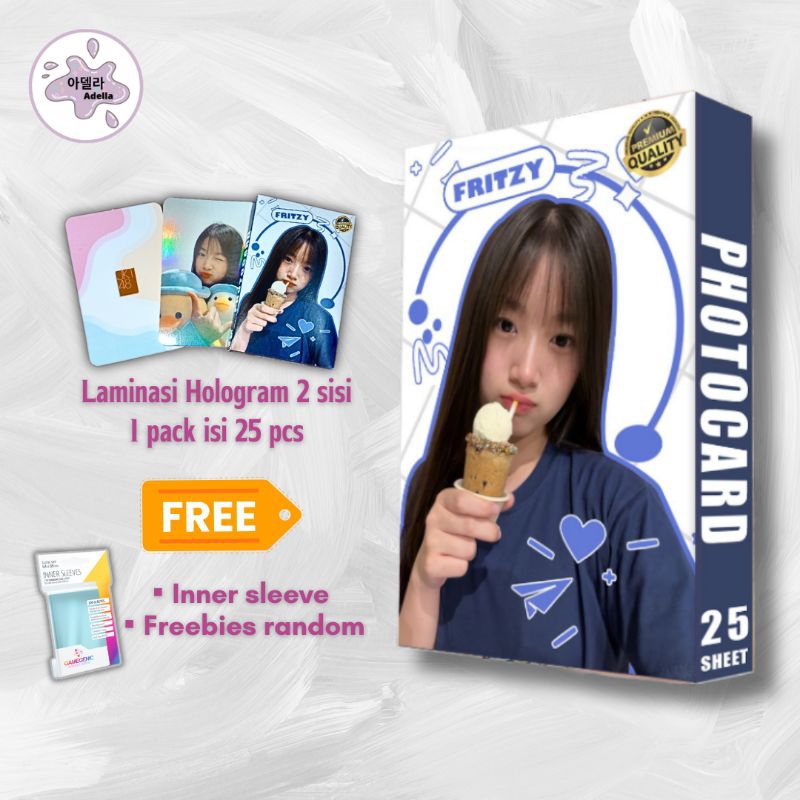 Jual Photocard JKT48 Fritzy Hologram - 2 Sisi - 1 Pack Isi 25Pcs | Shopee Indonesia