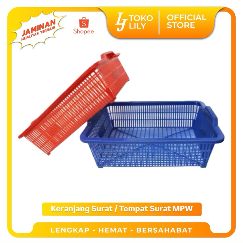 Jual Keranjang Surat / Tempat Surat Plastik Ukuran Besar MPW | Shopee ...