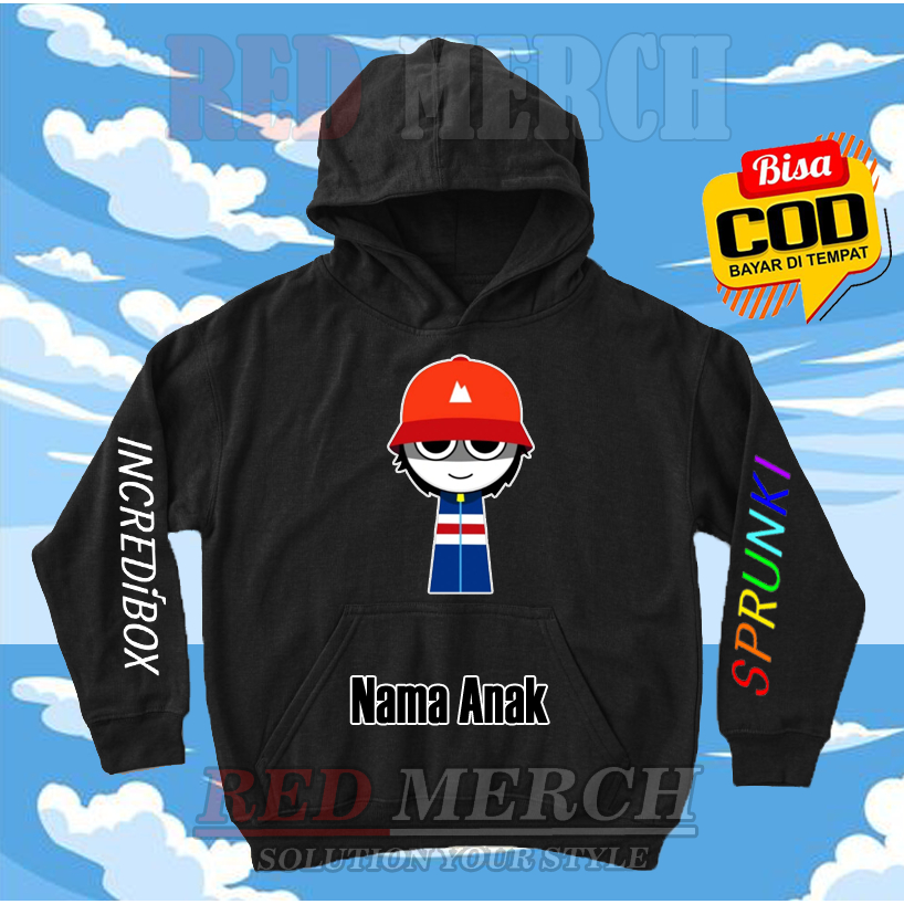 Jual JAKET ANAK SWEATER HOODIE INCREDIBOX SPRUNKI EL COOL P FANON WENDA ...