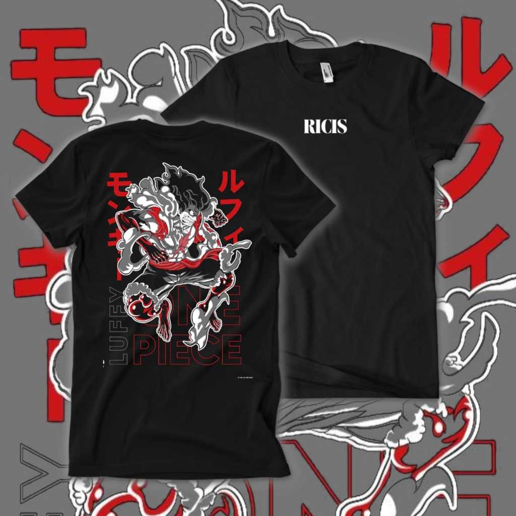 Jual Kaos Karakter Luffy One Piece X20 Sablonan Jumbo Keren Bahan ...
