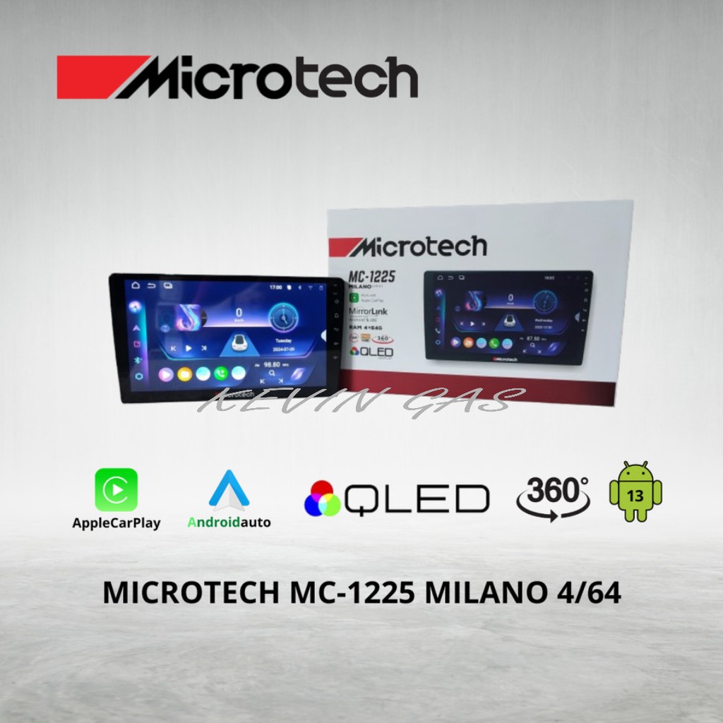 Jual Headunit Android MICROTECH 4/64 MILANO - 9 INCH CARPLAY ANDROID ...