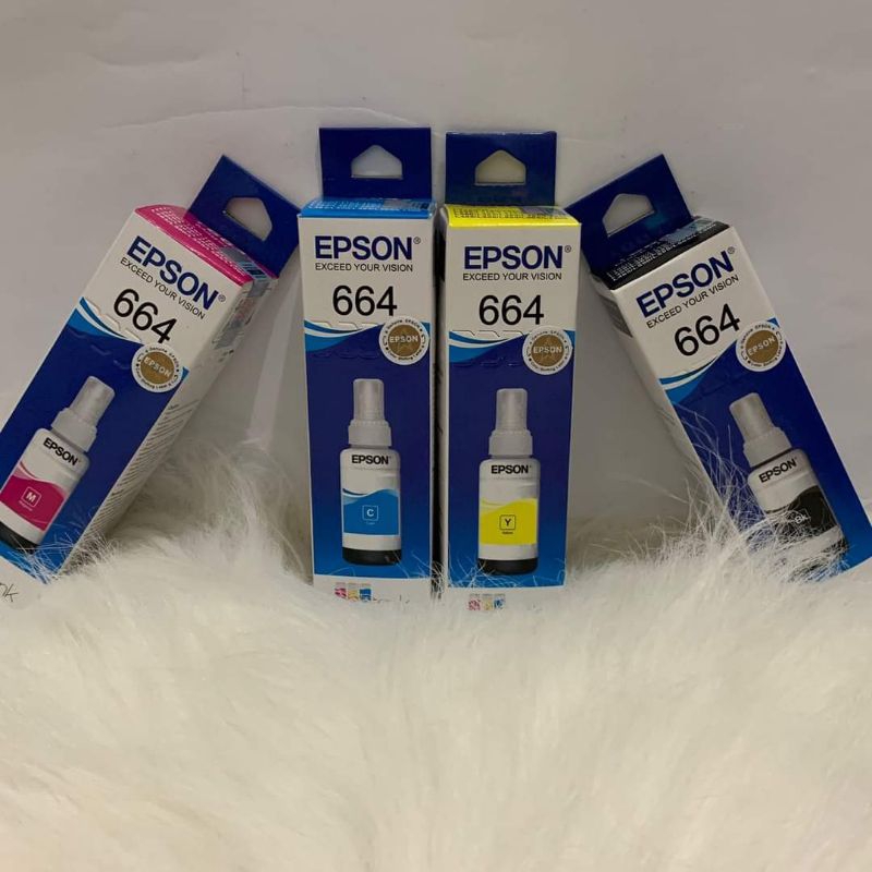 Jual Tinta Epson 664 original BK CL 1 Set | Shopee Indonesia