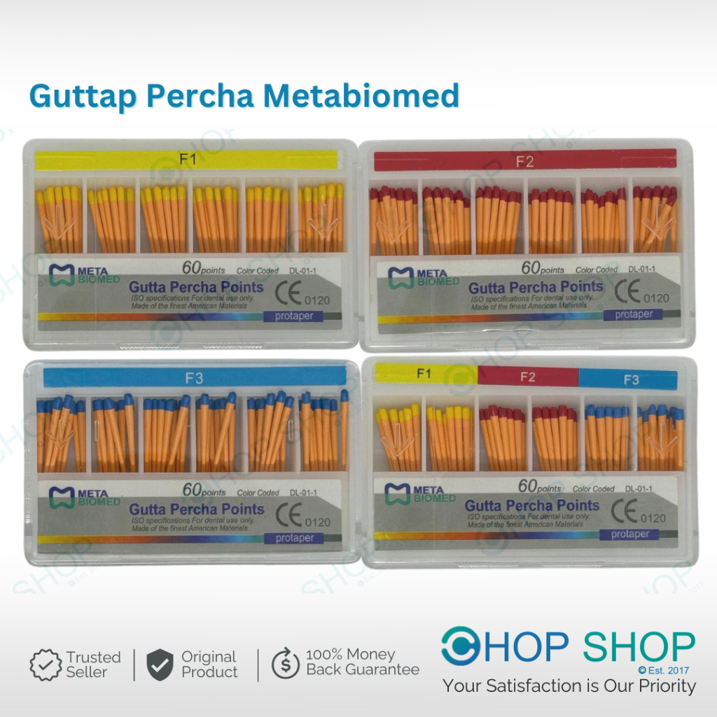 Jual Gutta Percha Protaper Metabiomed MADE IN KOREA F1 F2 F3 F123 F4 F5 ...