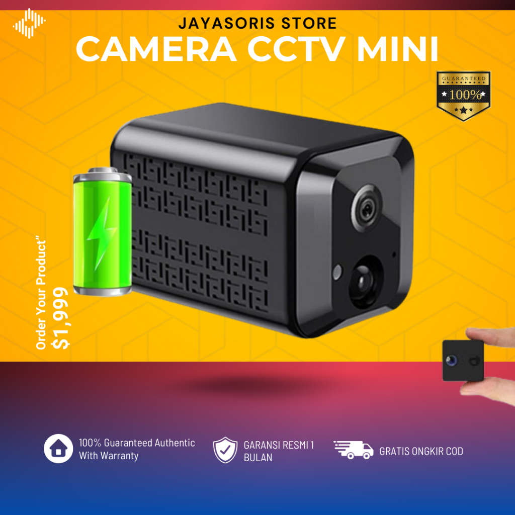 Jual KAMERA MINI CAMERA CCTV MINI SPY CAM IP CAMERA PENGINTAI MINI ...