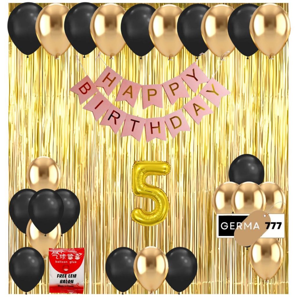 Jual Paket Set Dekorasi Pesta Ulang Tahun Anak Balon Latek Banner Happy ...