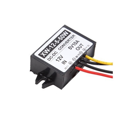 Jual Power Converter Step down DC 12V to 5V 10A 50W Waterproof Buck ...
