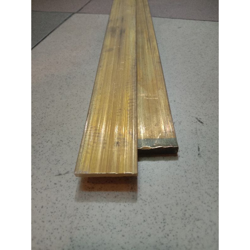 Jual inlay strip Kuningan 5mm x 20mm x 100cm - plat strip Kuningan ...