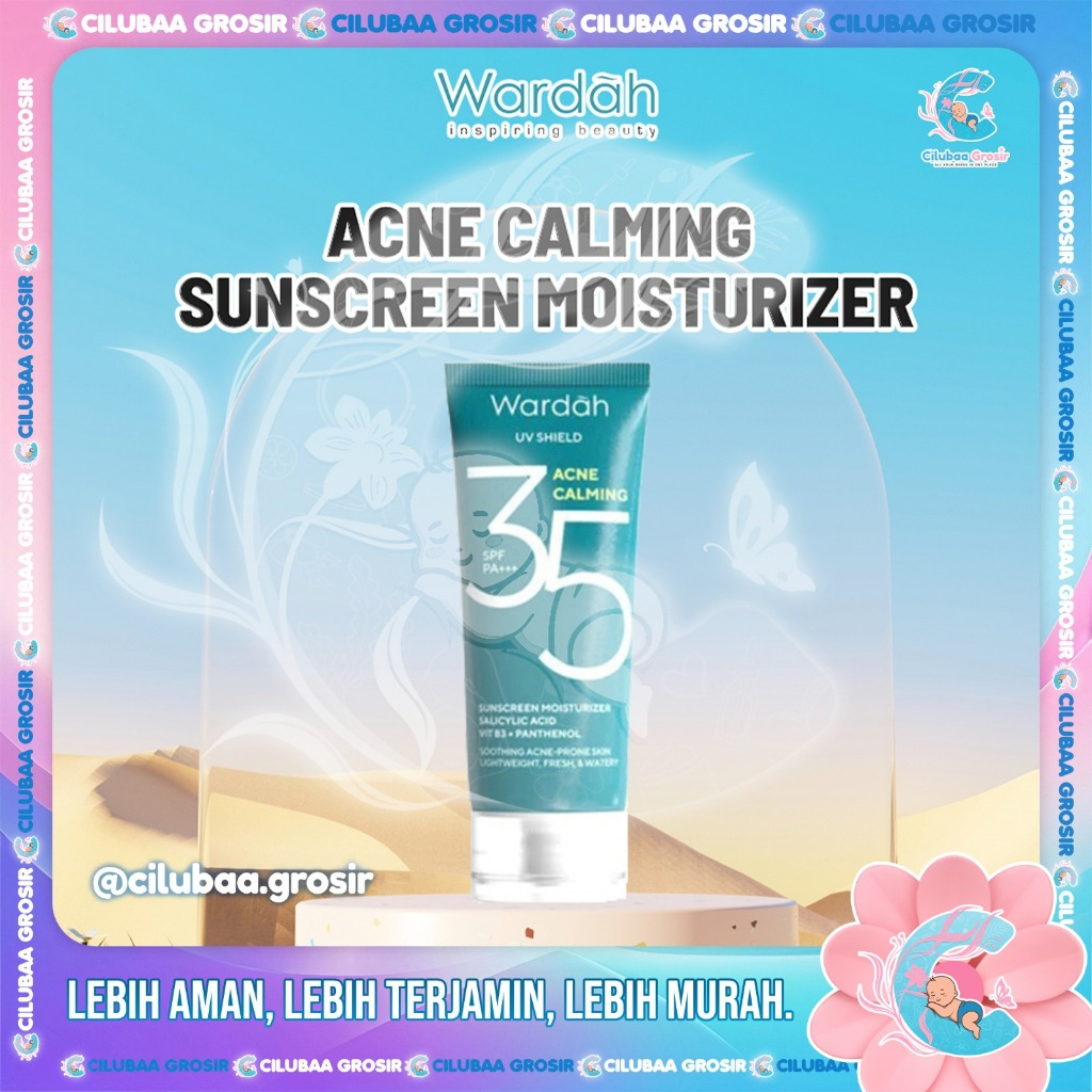 Jual WARDAH UV Shield Acne Calming Sunscreen Moisturizer SPF 35 PA ...
