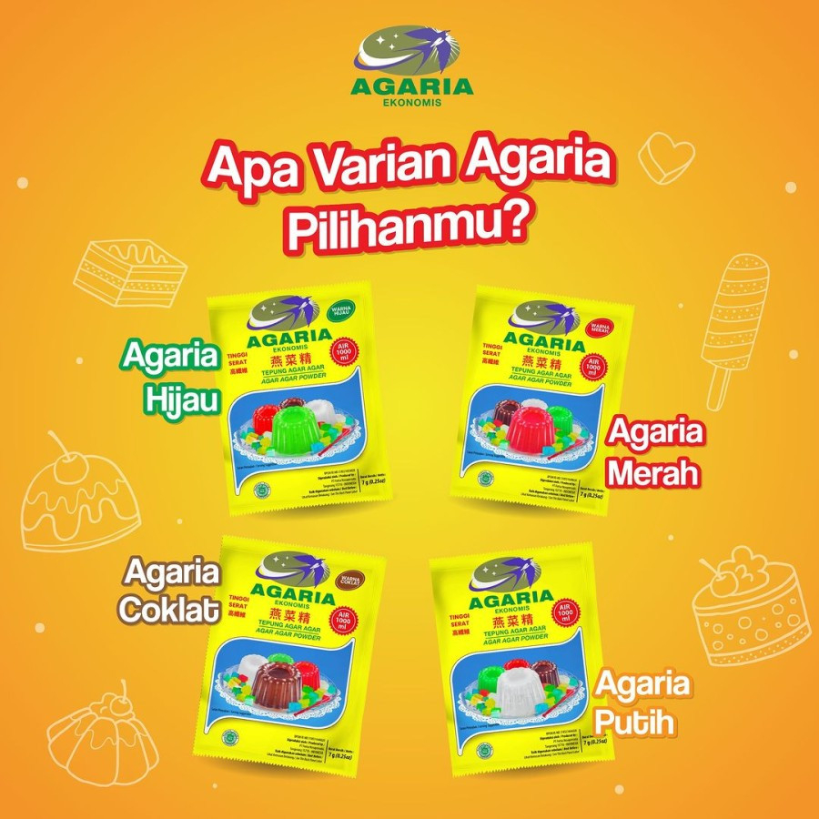 Jual FORISA AGARIA/AGAR WARNA/POWDER 7GR BELI 2 GRATIS 1 | Shopee Indonesia