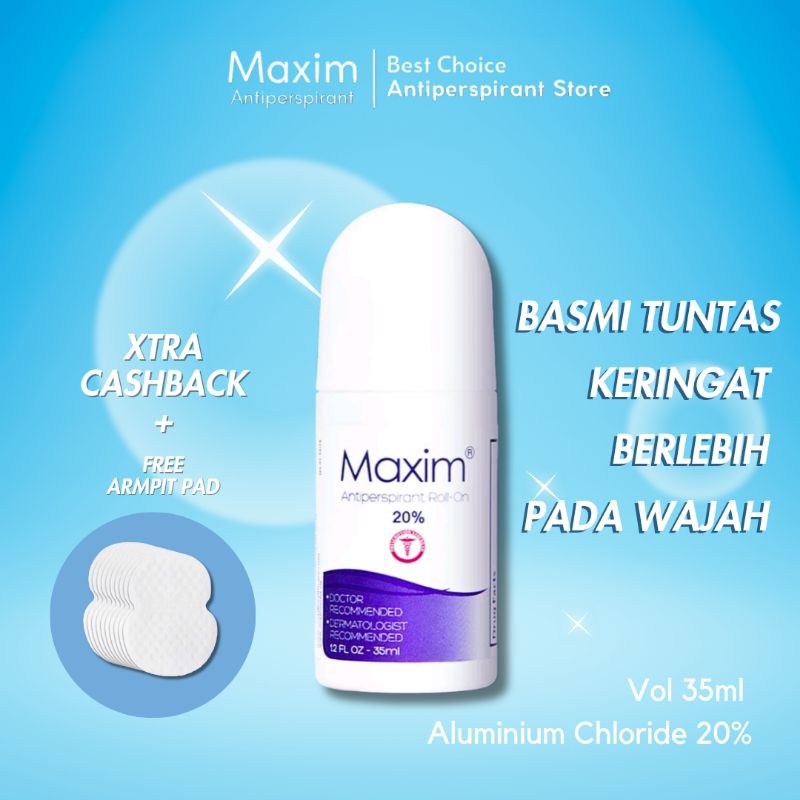 Jual Maxim Antiperspirant 20% - untuk Wajah dan Seluruh Tubuh yang ...