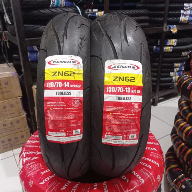 Jual BAN ZENEOS 110/70-14, 130/70-13 TUBLESS Original PCX 160 | Shopee ...