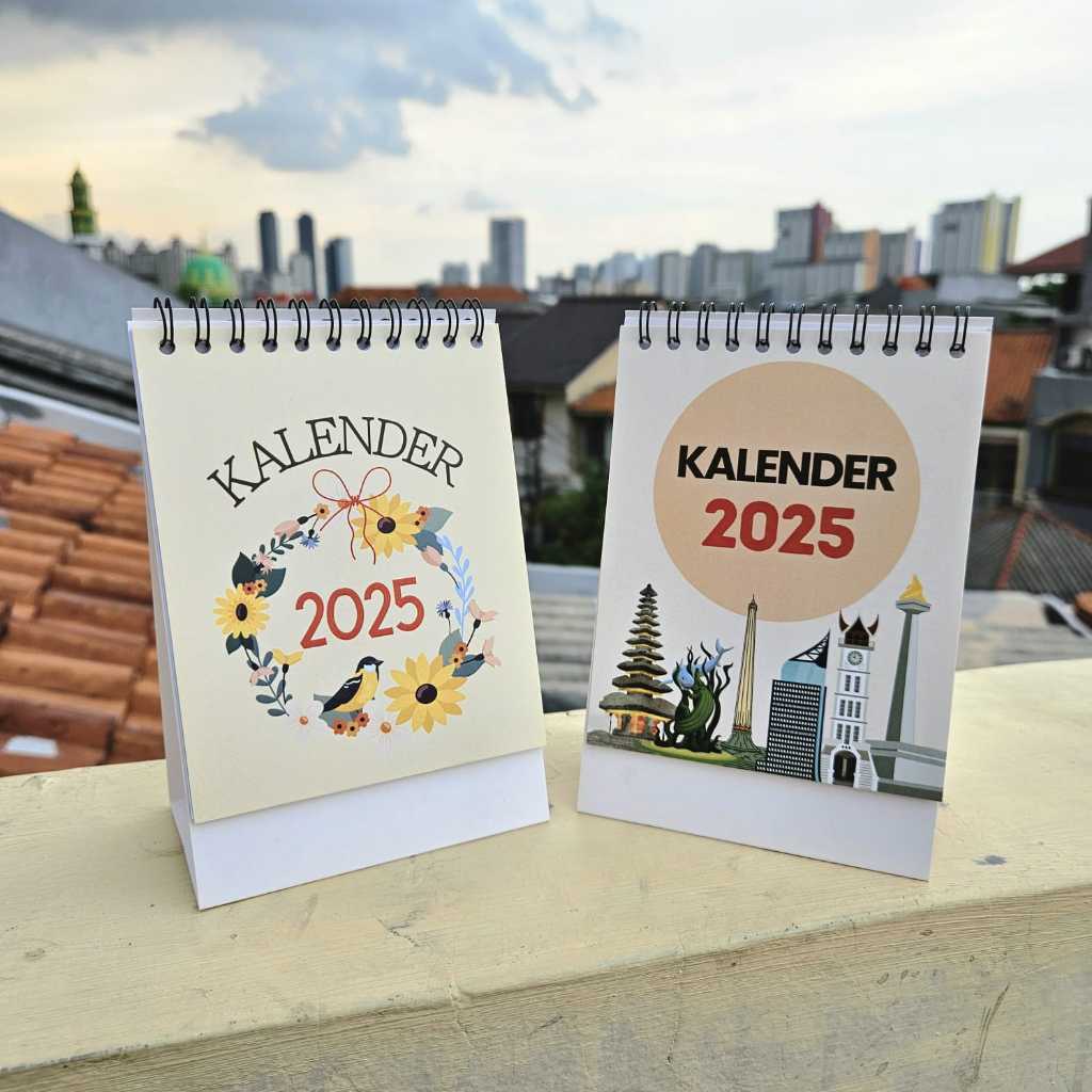 Jual Calendar Meja A6 2025 - Ukuran A6 - Kalender Meja Aesthetic ...