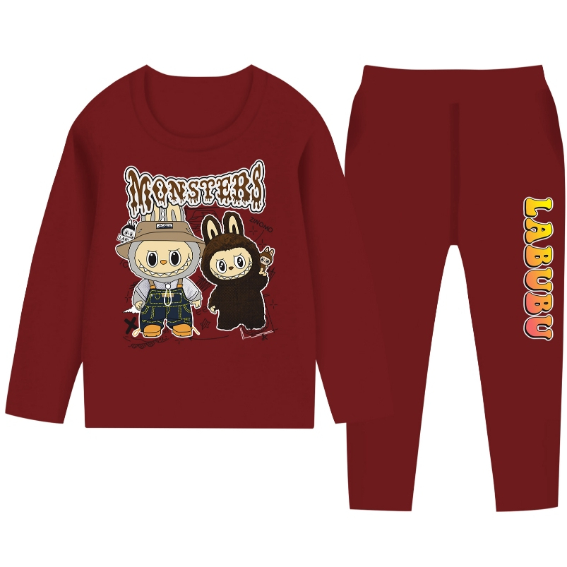 Jual Piyama Labubu Baju Tidur Setelan Panjang Anak Laki-laki Kaos Dan ...