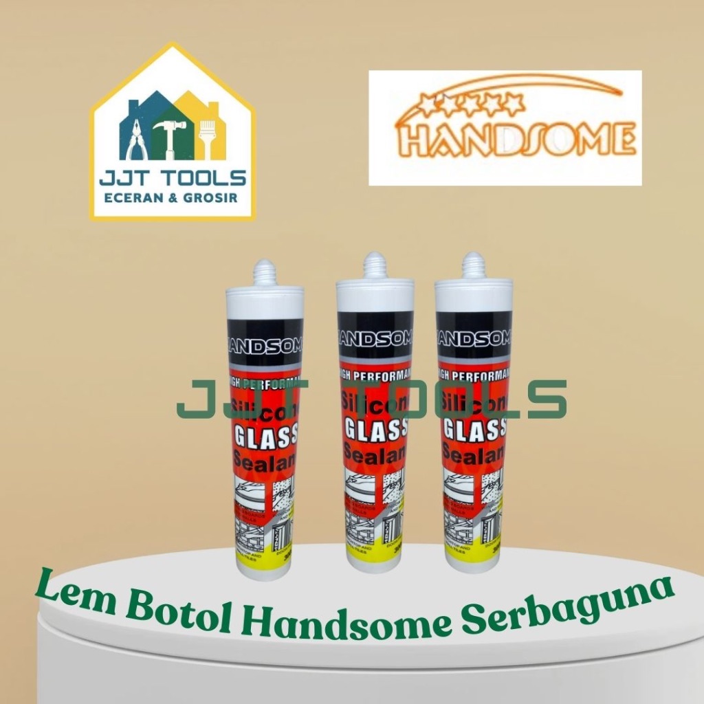 Jual Lem botol handsome black / white / clear lem serbaguna untuk kaca ...