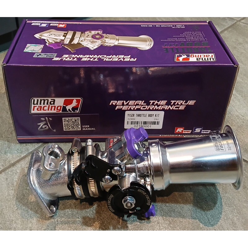 Jual THROTTLE BODY KIT UMA RACING TB 32MM MX KING Y15ZR | Shopee Indonesia