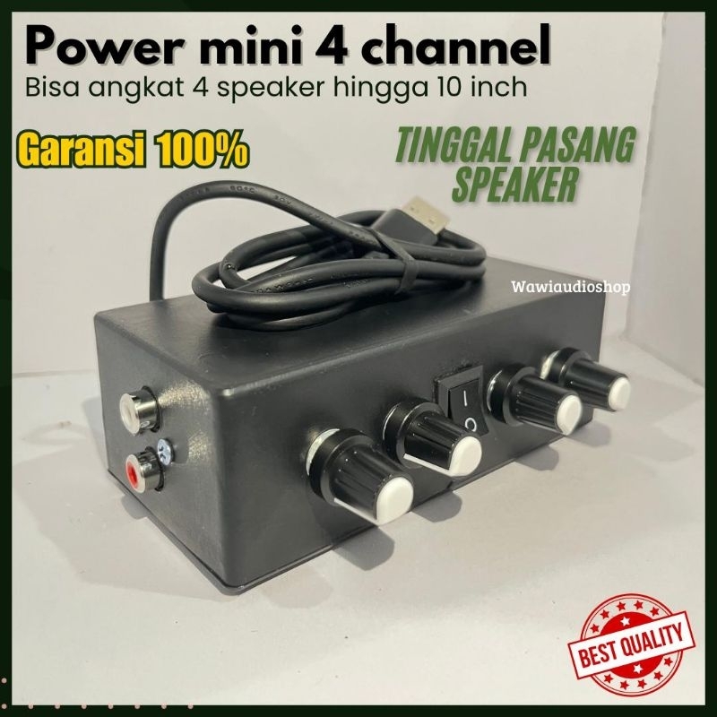 Jual Power Ampli Mini 5 volt 4 channel Miniatur Sound System | Shopee Indonesia