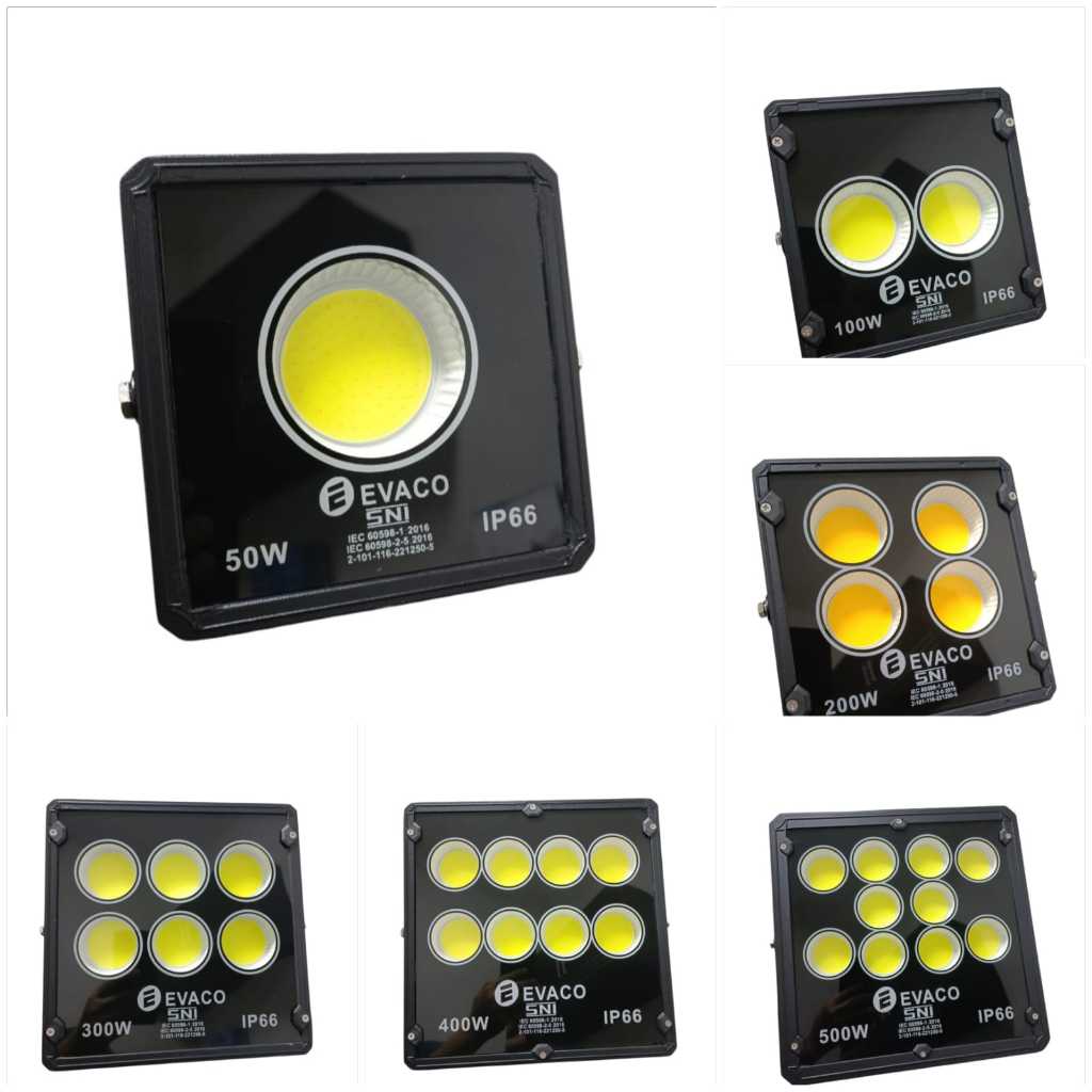 Jual KAP LAMPU SOROT LED COB MANGKOK EVACO 50W 100W 200W 300W 400W 500W / LAMPU TEMBAK SOROT LED ...