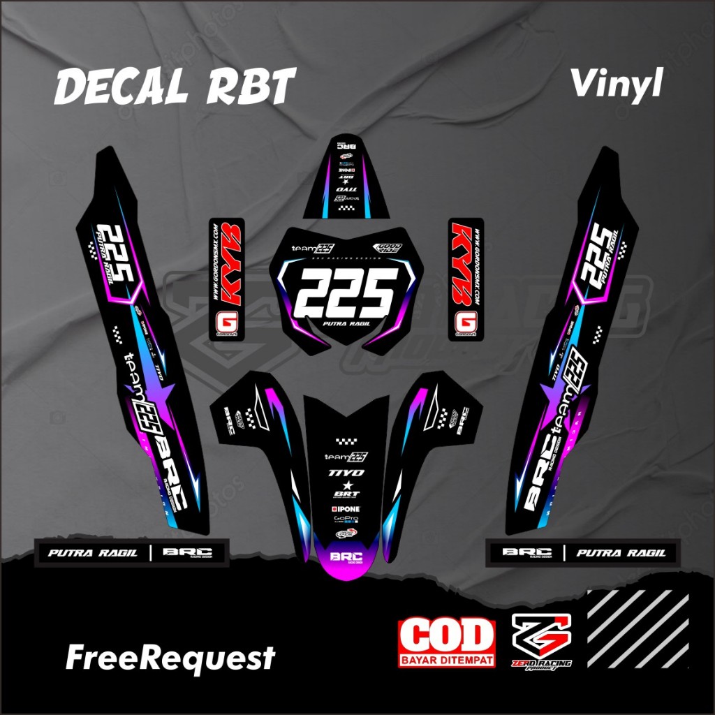 Jual DECAL RBT BODY JUPITER YAMAHA VEGA NEW FULL BODY DEKAL STICKER ...