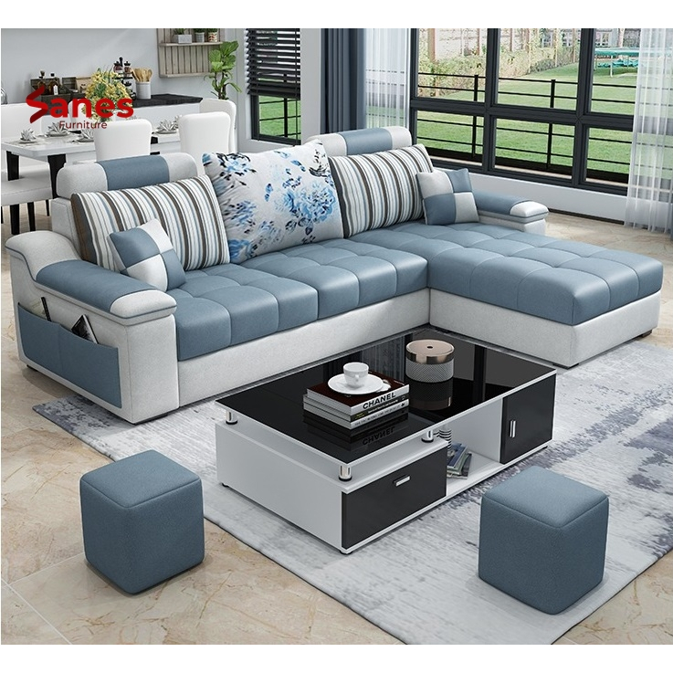 Jual Promo Sofa Minimalis Satu Set L Sudut Elegan | Shopee Indonesia