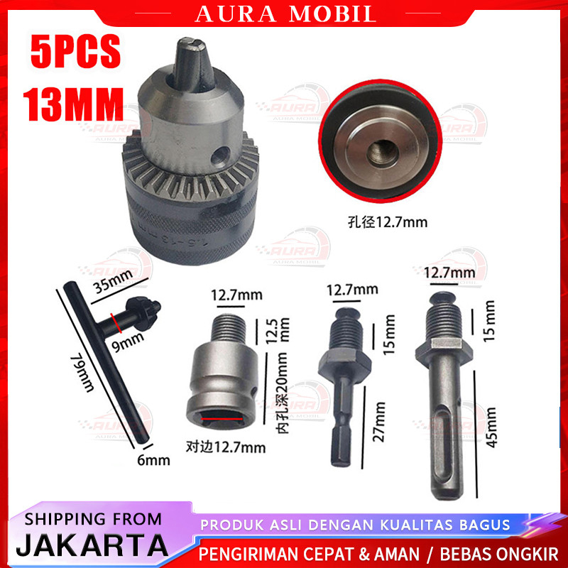 Jual Kepala Bor 13MM Drill Chuck/Chuck Drill Accessory Kepala Chuck 13 ...