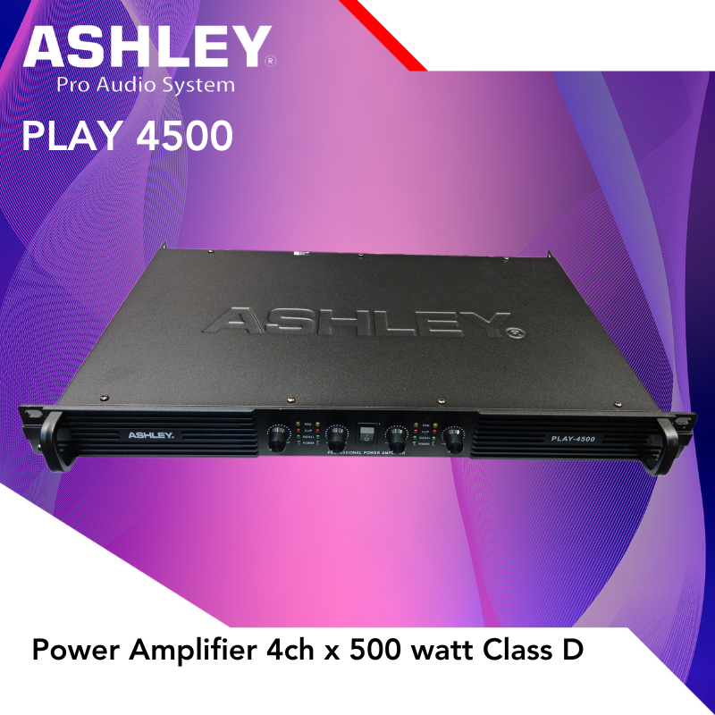 Jual Power Amplifier Ashley Play 4500 4ch x 500 watt Class D | Shopee Indonesia