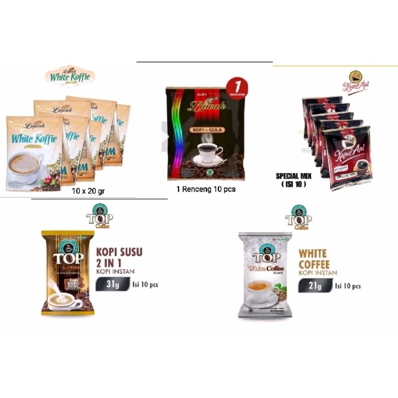 Jual Luwak White Coffe Original renceng 10x20gr| Kopi Kapal api spesial ...