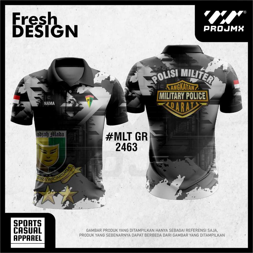 Jual PROJMX - KAOS JERSEY POLISI MILITER ANGKATAN DARAT | BEBAS CUSTOM | Shopee Indonesia