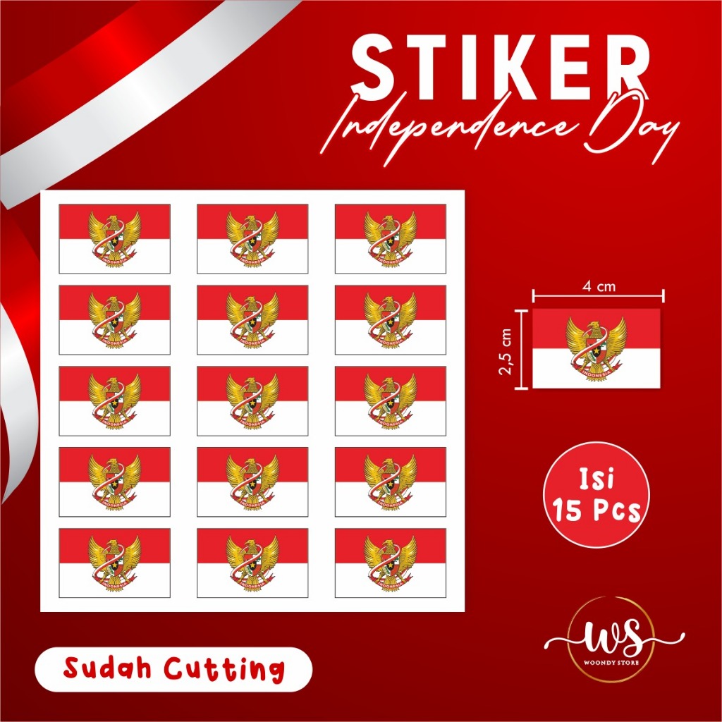 Jual STIKER PIPI AKSESORIS UNIK SPESIAL KEMERDEKAAN INDONESIA MERAH ...