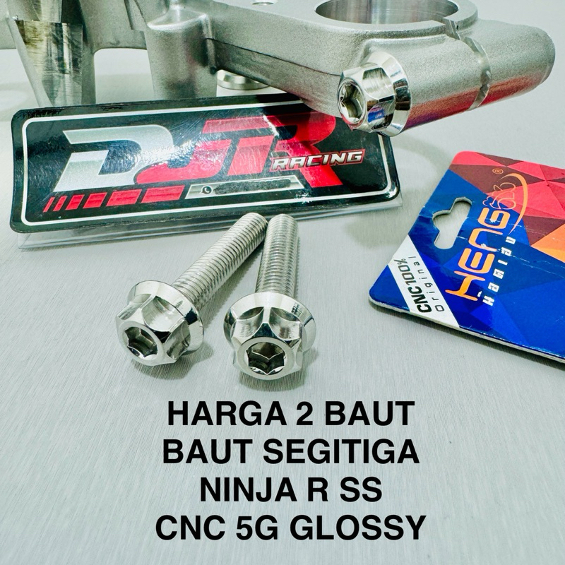Jual BAUT SEGITIGA ATAS NINJA R SS PROBOLT STAINLESS model CNC 5G glossy original HENG THAILAND ...